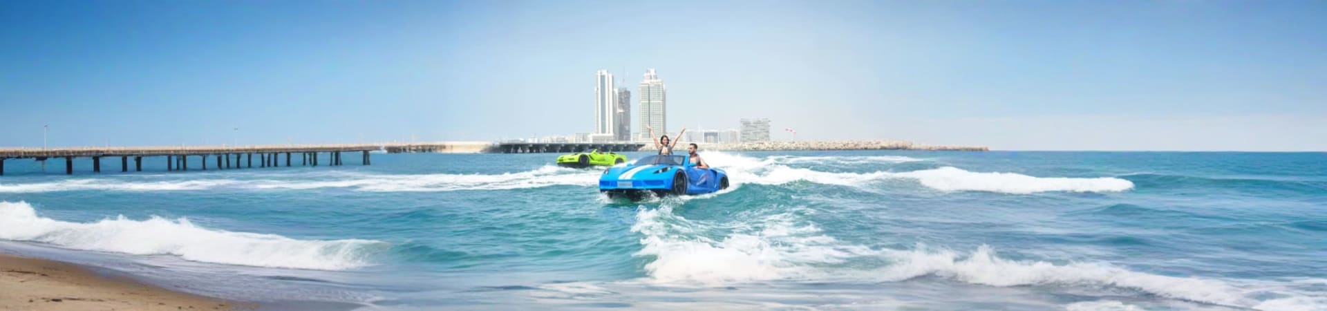 Water Splash Jet Car 2 Seater 20 Min Dubai Harbour | Rayna Tours